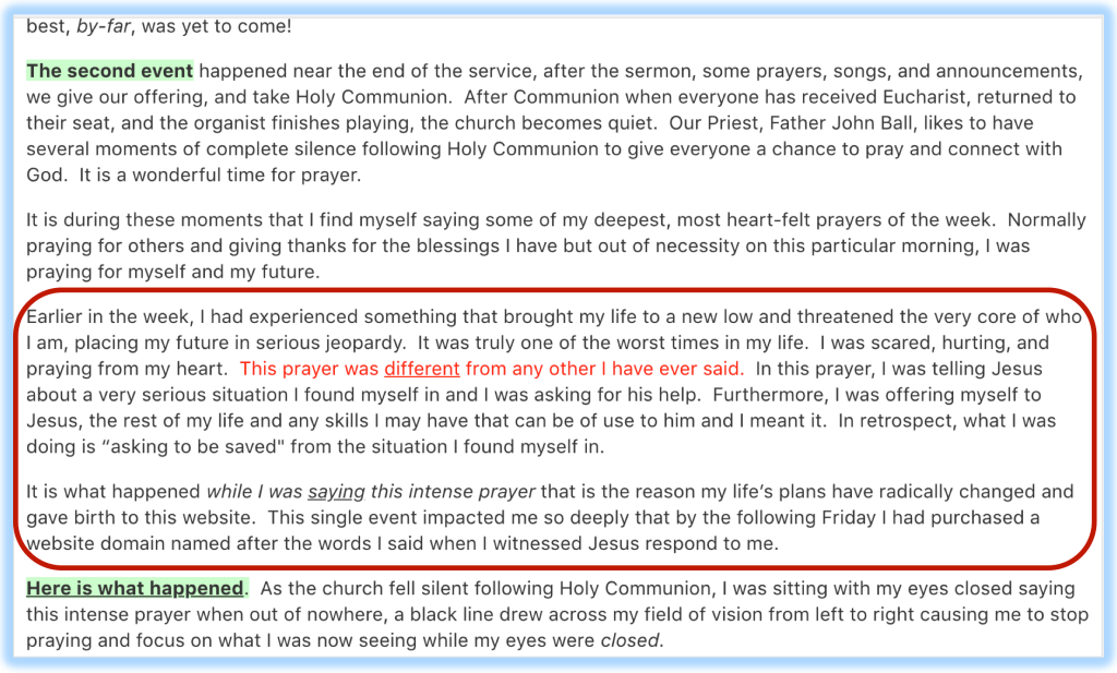 Intensity of your Prayers | www. THERE you are Jesus .com